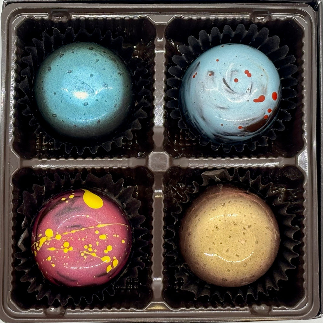 Luxury Chocolates: 4pc Assortment by Veruca Chocolates